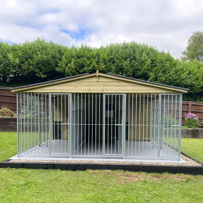 Delamere 3-Block Dog Kennels – Professional Triple Compartment ...