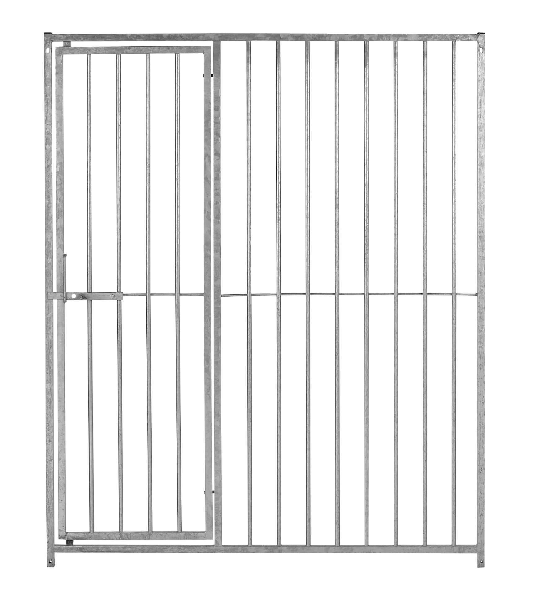 KENNELSTORE 1.0m Width x 1.84m Height Galvanised dog run panel 8cm bar ...