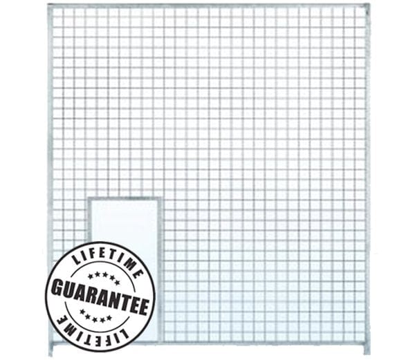 KENNELSTORE 1.5m (Width) x 1.84m (Height) Galvanised mesh dog run pane ...