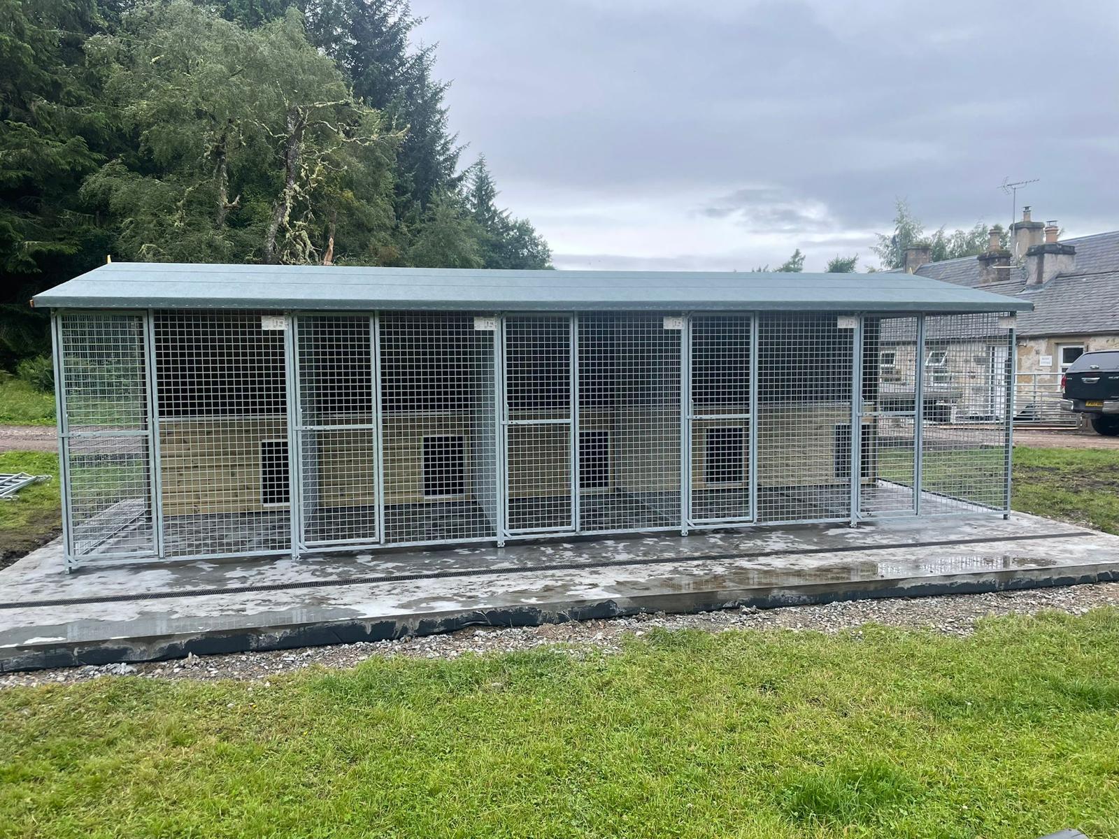 Cinder Block Dog Kennels Single Row Kennels | Kennel Suite