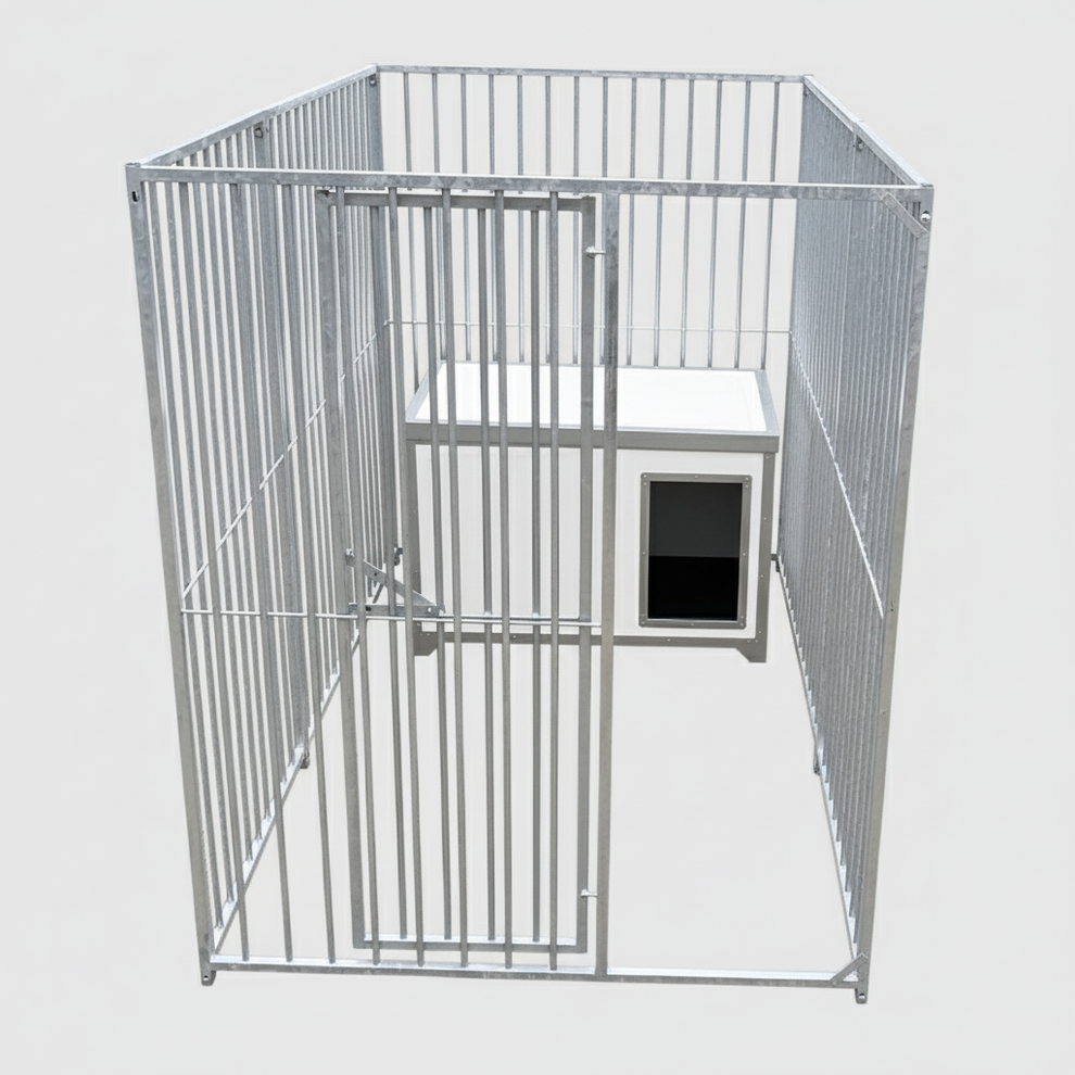Galvanised Dog Pen with Thermal Cabin 5x12ft | Lifetime Warranty ...
