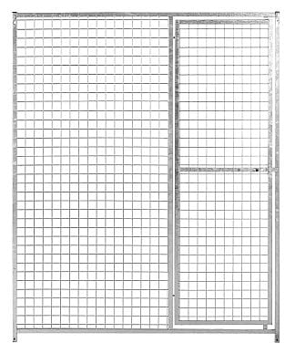 1.22m × 1.84m Galvanised Dog Run Panel – Mesh Door RH Spring Latch ...